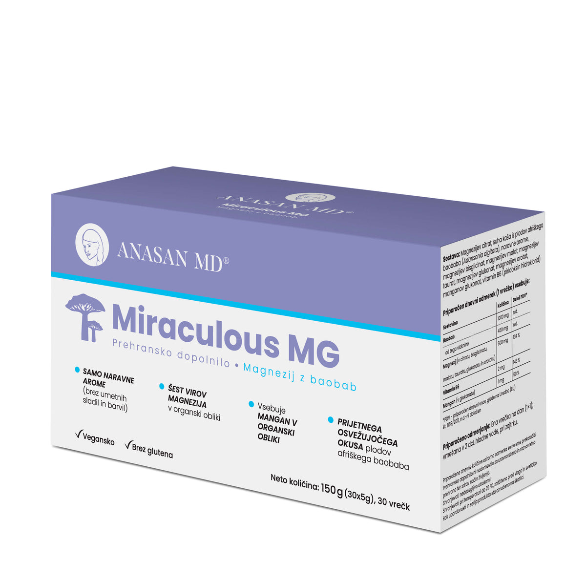MAGNEZIJ MIRACULOUS MG – ANASAN MD, d.o.o.
